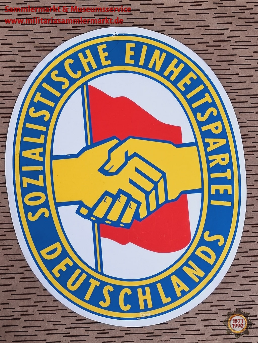 SED, Sozialistische Einheitspartei Deutschlands, Emblem, DDR ...